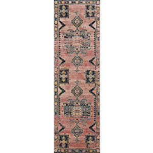 Loloi II Jocelyn Collection JOC-06 Accent Rug 2'-3" x 4'-0" Rose/Rose Rectangular 0.38" Thick