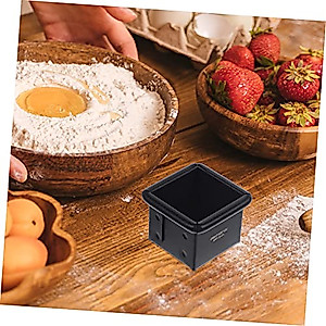 COLLBATH Square Toast Mold Mini Tart Pans for Baking Mini Toast Roaster Pan with Lid Practical Toast Pan Kitchen Bread Pan Toast Baking Mold Non Stick Aluminum Alloy Nonstick Baking Sheets