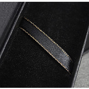 Zhi Jin 5Pcs Luxury Black Jewelry Ballpoint Pen Gift Box with Cushion Pencil Boxes Empty Bulk Case Collection Set for Business Birthday