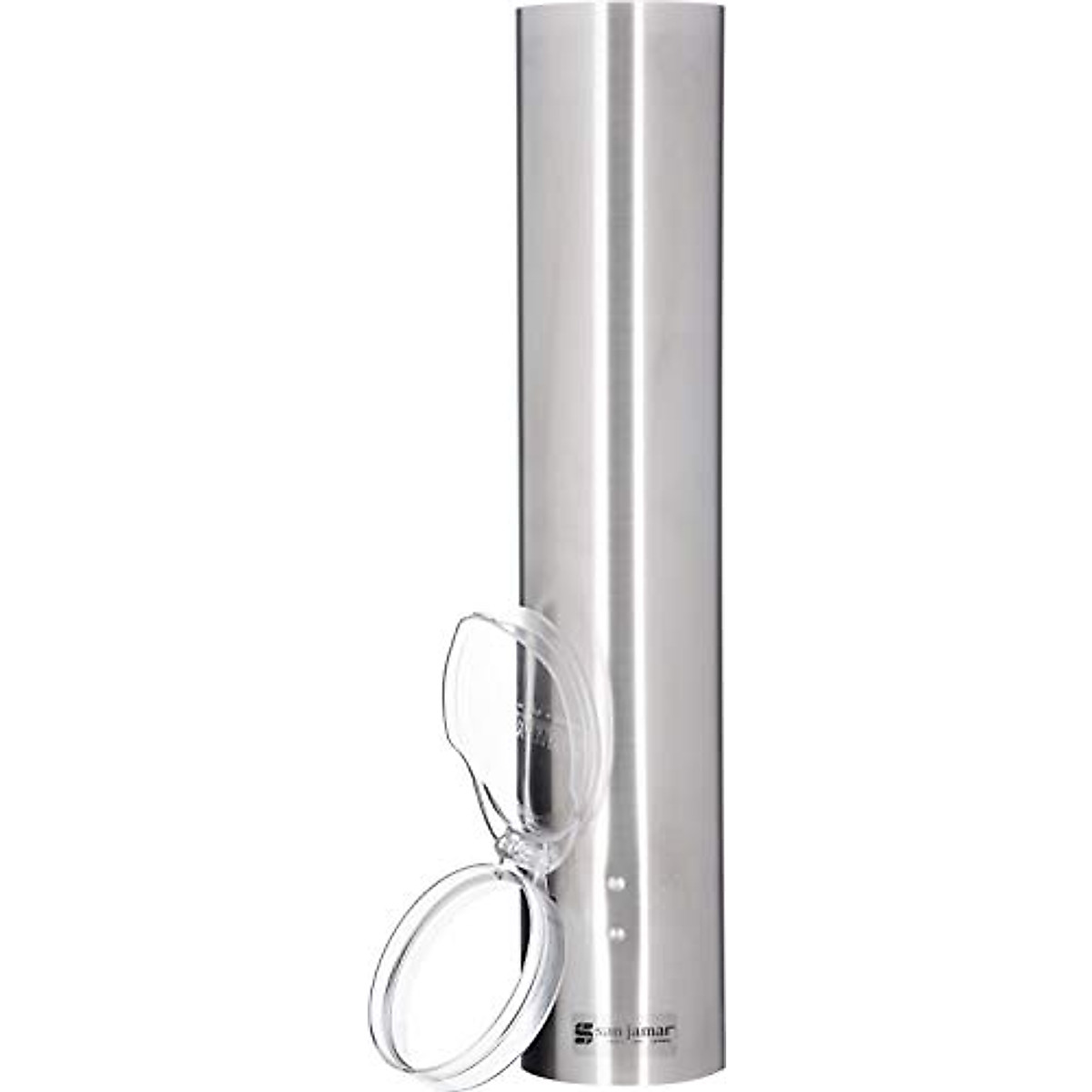 Carlisle FoodService Products C4150SS Stainless Steel Small Water Cup Dispenser with Hinged Flip Cap, 16" Length