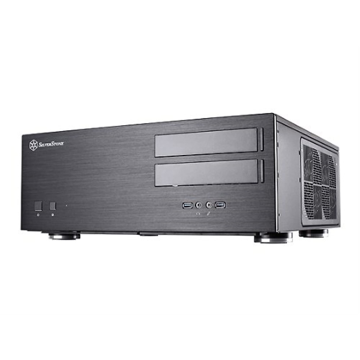 SilverStone Technology Home Theater Computer Case with Aluminum Front Panel for E-ATX/ATX/Micro-ATX Motherboards GD08B