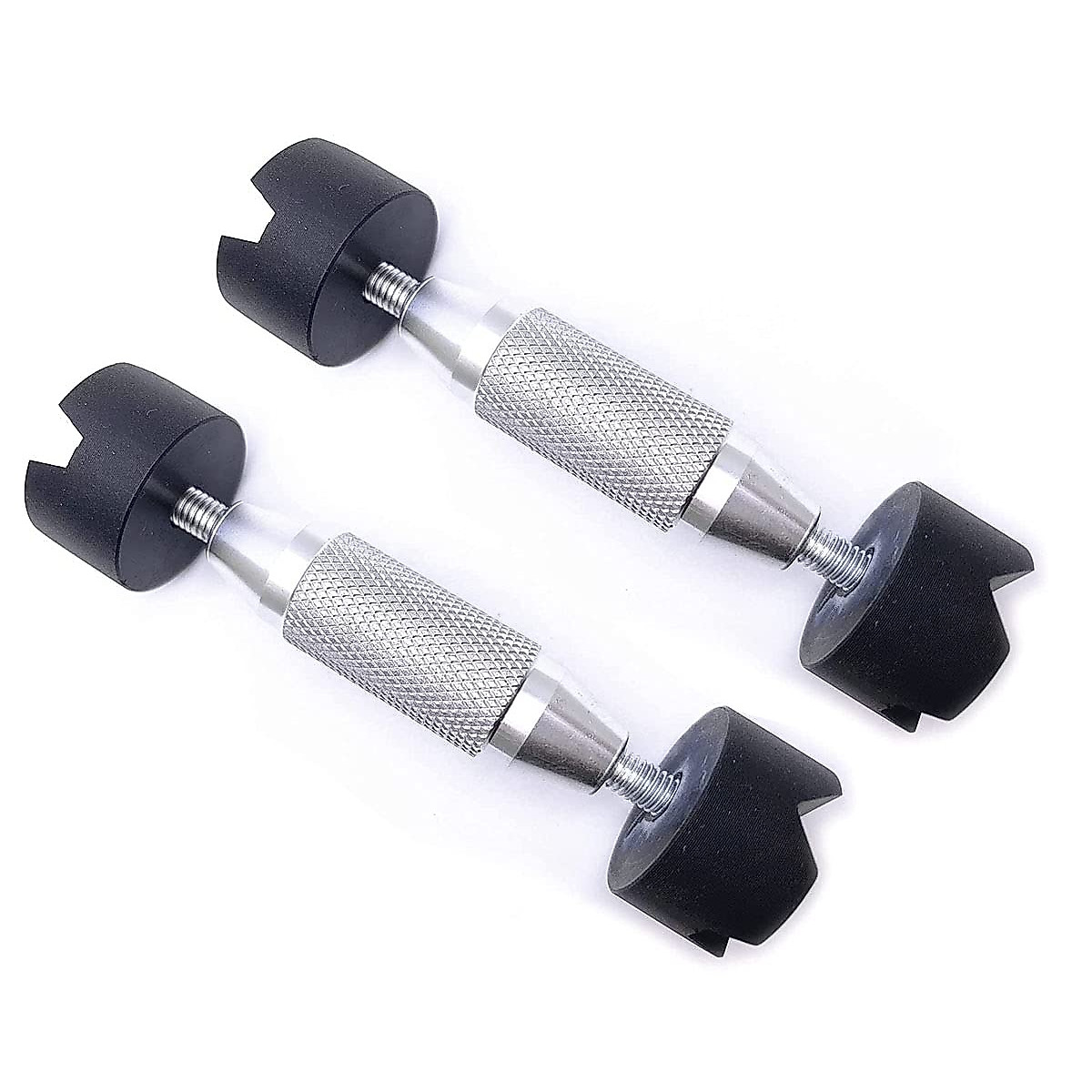 Jiayouy Luthier Guitar Tool Metal Brace Repair Jack Sound Beam Support 2-7/8" to 4-3/8" Silver 2Pcs