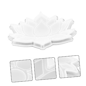 EXCEART 4 Pcs Crystal Epoxy Mold Cup Holder Tray Jewlery Tray Jewelry Tools Resin Jewelry Tray Resin Flower Tray Epoxy Coaster Cup Mat Mold Silicone Mold DIY Silicone Mold Storage Casting