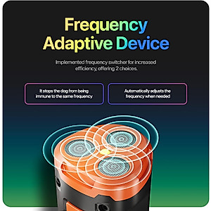 NPS Dog Bark Guard - Professional Dog Training Tool with 3X Sonic Emitters Ultra-Long Range - Dog Bark Deterrent and Anti Barking Device for Dogs - Indoor & Outdoor - Shock Bark Collar Alternative