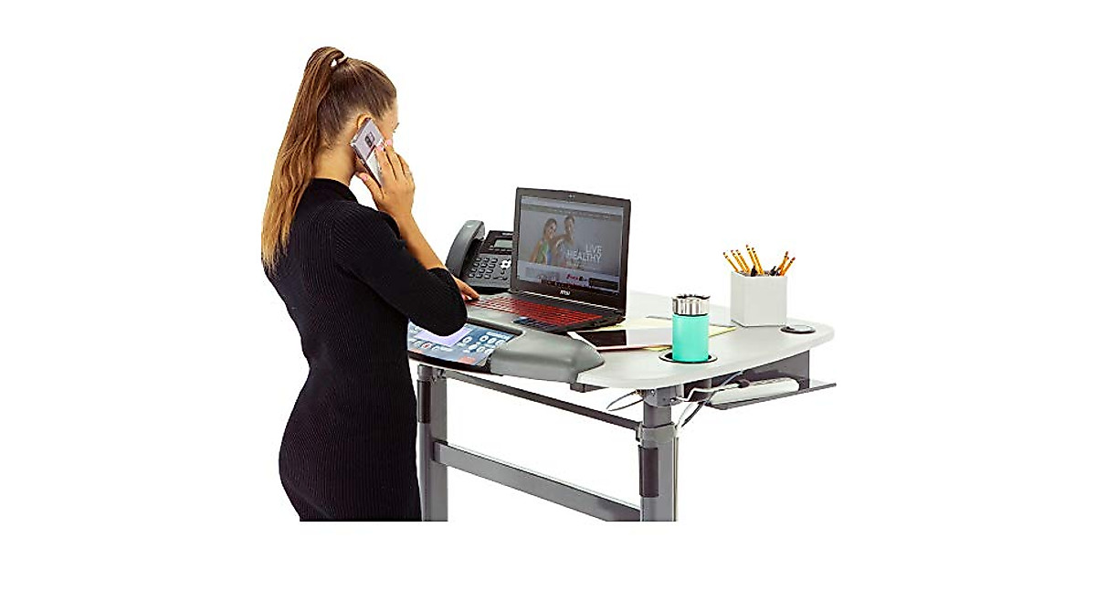 Exerpeutic 5000 Desk Treadmill - Adjustable Height & 325 lbs Capacity