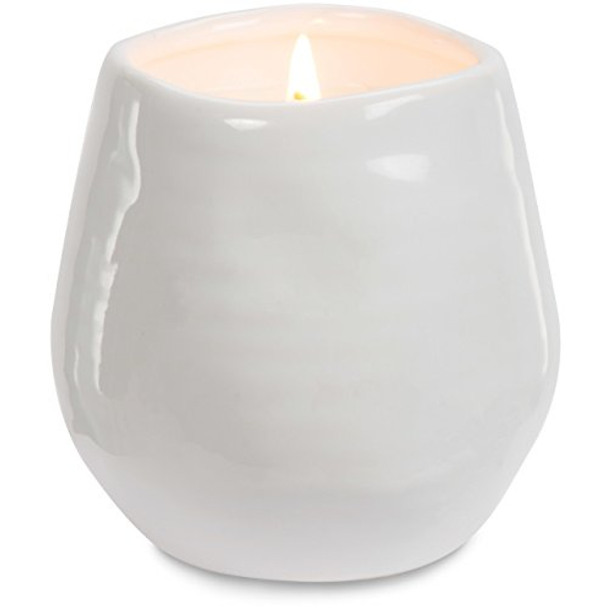 Pavilion Gift Company 77114 Plain Dandelion Always Wished for a Friend Like You White Ceramic Soy Serenity Scented Candle