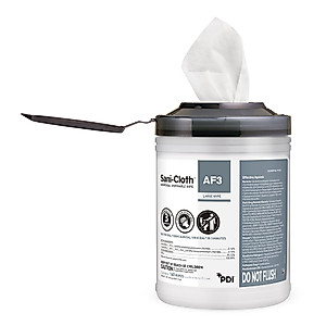 Sani-Cloth AF3 Surface Disinfectant Cleaner Wipe Canister Mild Scent 160 Ct P13872