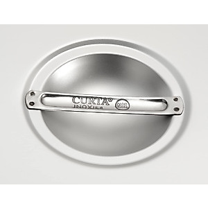 CURTA Full Size Hotel Pan Cover,18-8 Stainless Steel Solid Steam Table Catering Food Pan Lid with Handle