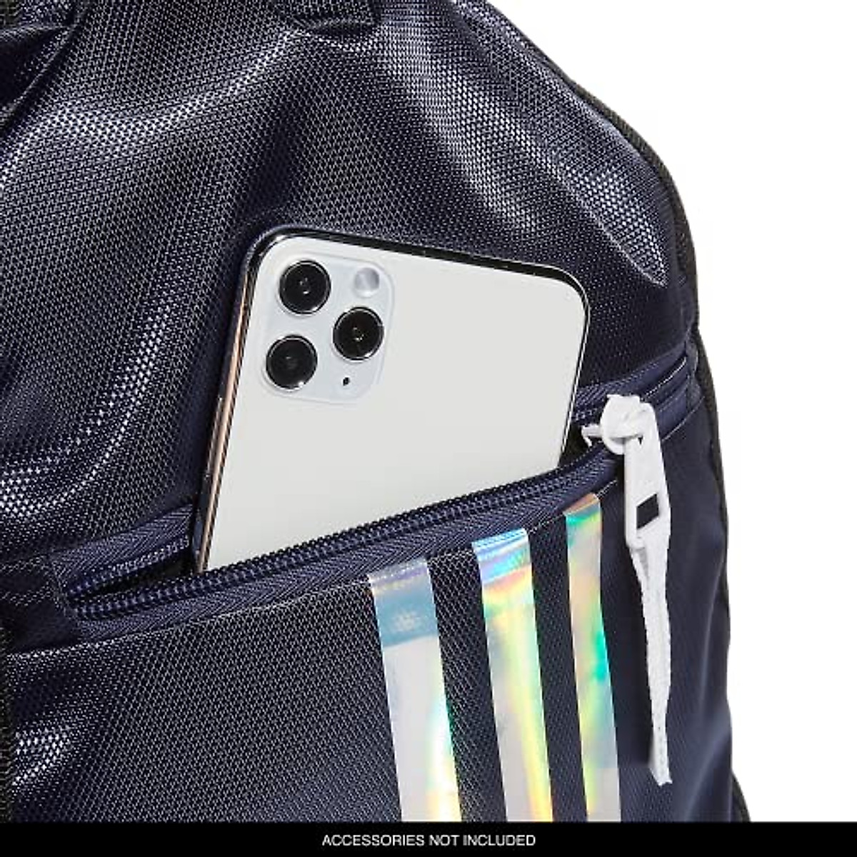 adidas Alliance Sackpack (12L) Lightweight Athletic Small Drawstring Team Sports Workout Bag Discontinued, Shadow Navy/Snowglobe/Dash Grey, One Size