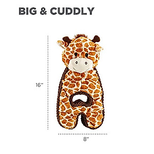 Outward Hound by Charming Pet Cuddle Tugs Giraffe Plush Squeaky Dog Toy