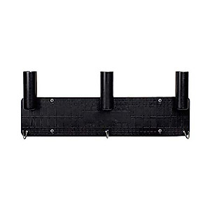 Poolmaster 35601 Mounted/Hanging Outdoor Backyard Garden Tool Organizer Storage Rack, Black