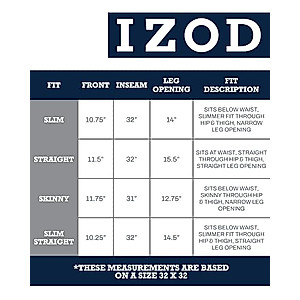 IZOD Men's Slim Fit Jeans - Breathable Cotton Non-Restrictive Comfort Durable Stretch Jeans - Stylish Denim Jeans for Men, Size 32W x 30L, Dark Harlow