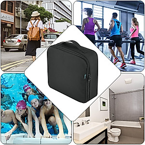 Hair Dryer Carrying Bag Travel Hairdryer Storage Bag Fits 1600W Ionic Blow Dryer and Styler Attachments, Universal Blowdryer Organizer with Mesh Pocket for Portable Hair Dryer and Styling Accessories