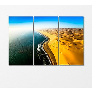 Skeleton Coast Namib Desert Namibia Canvas Print 5 Panels / 36x24 inches