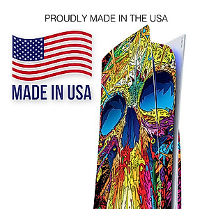 ITS A Skin Skins Compatible with Sony Playstation 5 Console Disc Edition - Protective Decal Overlay Stickers wrap Cover - Colorful Skull 1