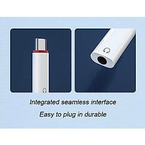 USB Type C to 3.5mm Female Headphone Jack Adapter,(2 Pack) USB C to Aux Audio Dongle Compatible with Samsung Galaxy S22 S21 S20 S10 S9 Plus/Ultra, Note 20 10, Pixel, MacBook, iPad Pro-White