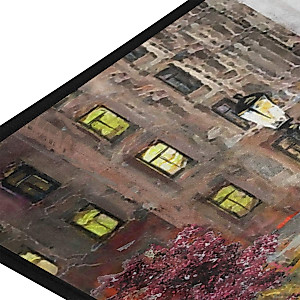 Kitchen Rug Mat Paris Oil Painting 39x20 Inch Non-Slip Washable Waterproof Welcome Door Mats for Home Decor