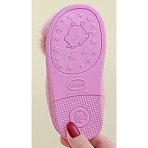 Toddler Slippers Girls Kids Slippers Cute Cat House Slipper Fuzzy Slippers Pink Slipper Winter Warm Slippers Soft House Shoes