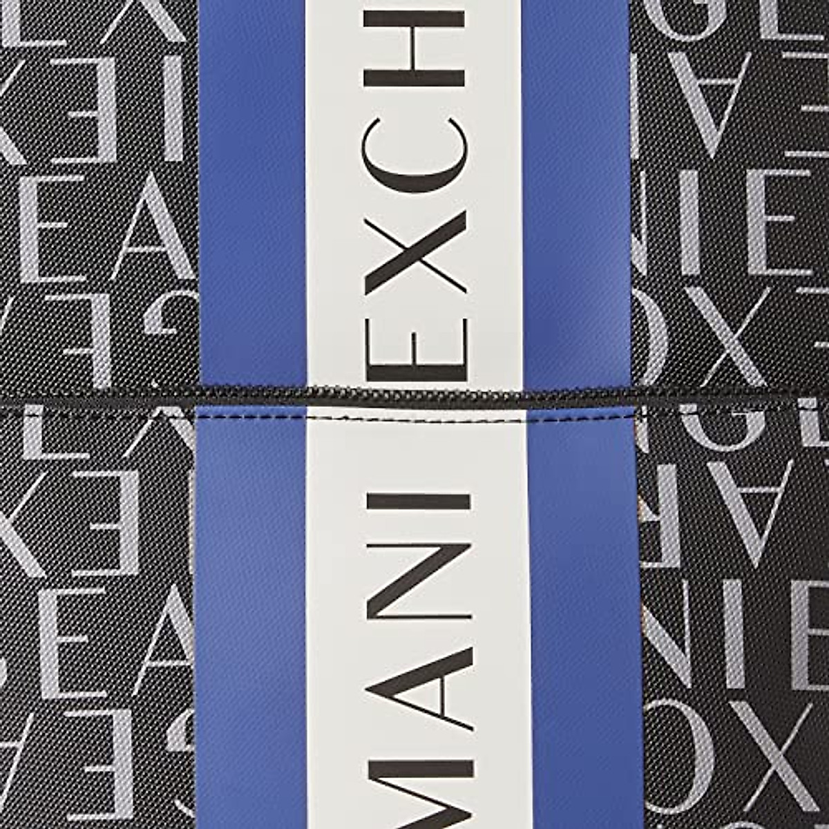 A|X Armani Exchange All-Over Logo Eco-Leather Backpack, Black