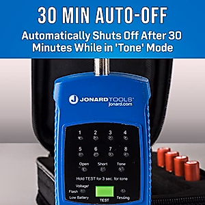 Jonard Tools CM-8 Coax Cable Mapper 8 Way and Toner Kit, For Testing Cables Up to 4,000' Long