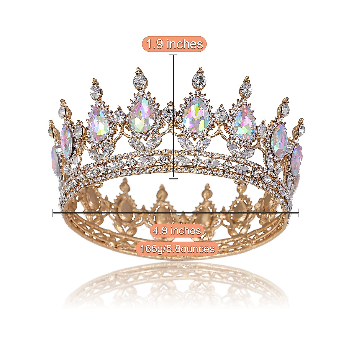 Princess Crowns and Tiaras for Little Girls - Crystal Princess Crown, Birthday, Prom, Costume Party, Queen Rhinestone Crowns