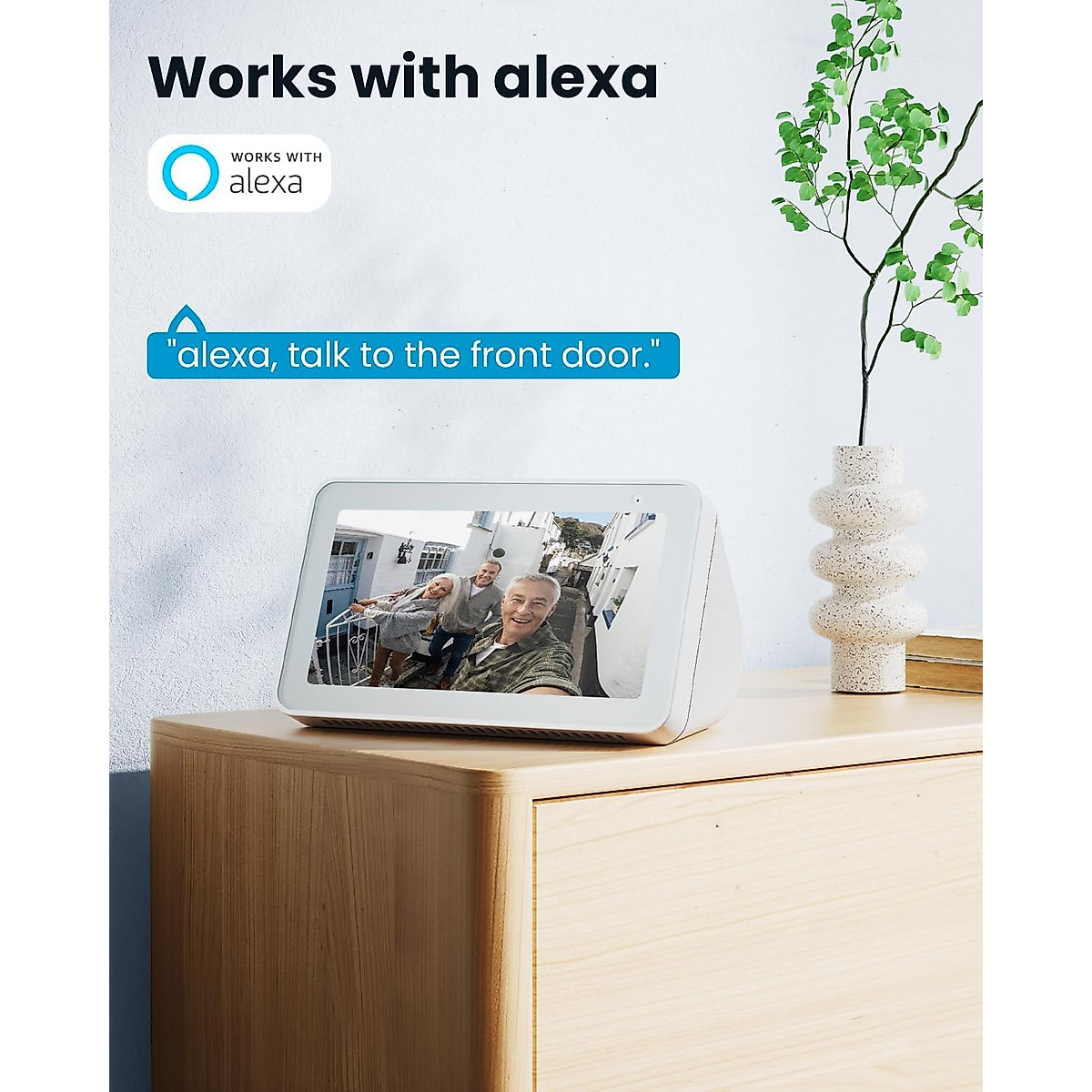 ieGeek Doorbell Camera Wireless No Subscription - Wireless Video Doorbell with Chime, Doorbell with Camera 1080P FHD, Voice Changer, 2-Way Audio, PIR Motion Detection, 2.4Ghz WiFi, Works with Alexa