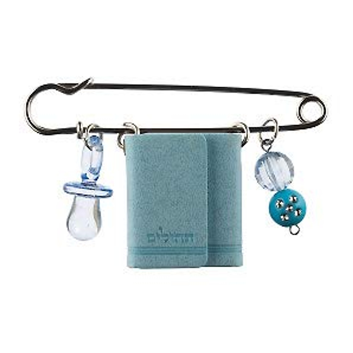 Baby Safety Pin with Tehillim - Jewish - The Book of Psalms in Hebrew - Newborn Gift