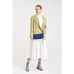 Barabum Retro Classic Clutch Shoulder Tote HandBag for Women (Blue)