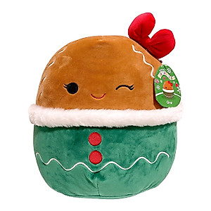 Squishmallows Kellytoy 2022 Christmas 12" Gina Gingerbread Girl Holiday Xmas Plush Doll