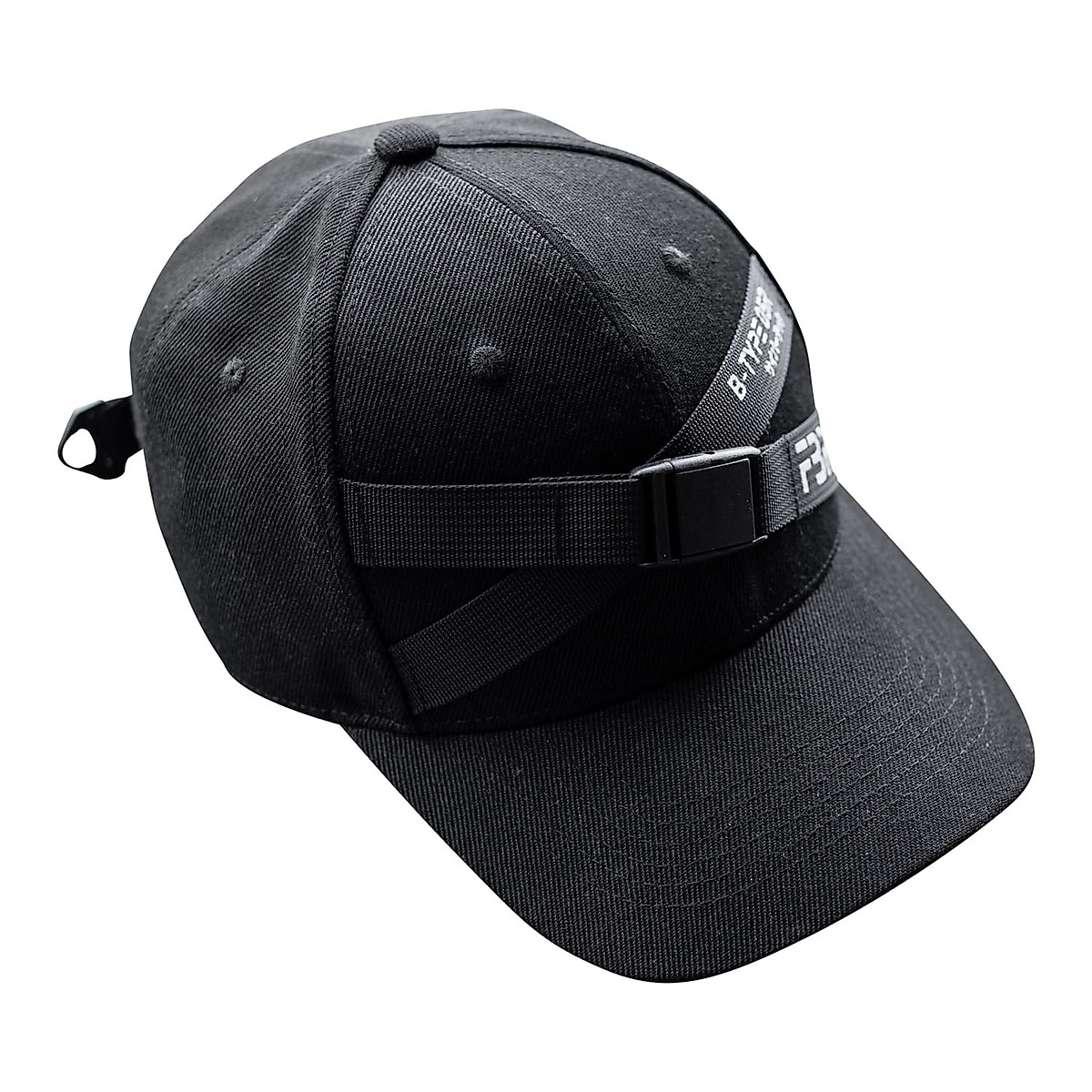 Fabric of the Universe Triangle Logo Techwear Japanese Streetwear Baseball Cap (Black B-Type 05R)