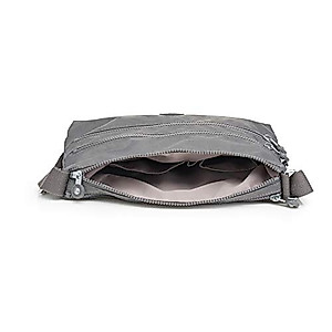 Kipling Alvar Crossbody Bag, Dusty Grey Rim, One Size
