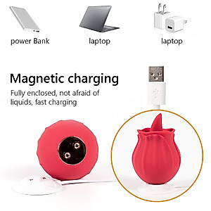 The Rose Toy for Women - Rose Vibrator, Rose Lick Sucking Toy, Toy for Women, Rose Vibrant Licker Red285