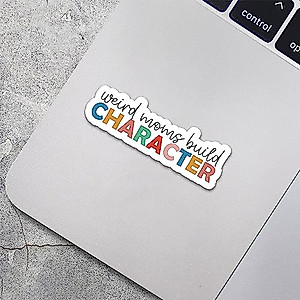 Akira Weird Moms Build Character Sticker, Mom Sticker, Mothers Day Sticker Vinyl Decal for Kindle For Water Bottles, Phone Cases, Skateboards, Laptops, Bookish Sticker, Mama Sticker