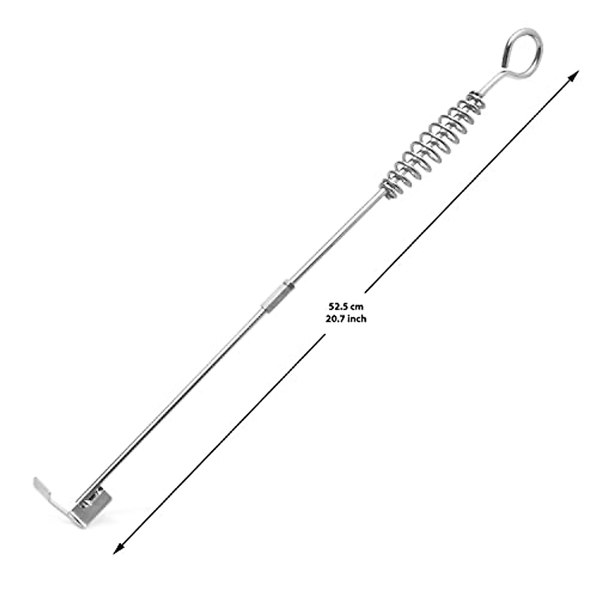 Smith & Basil Charcoal Ash Rake for Grill - Tool Poker - Grilling Accessories - with a Microfiber Cleaning Cloth