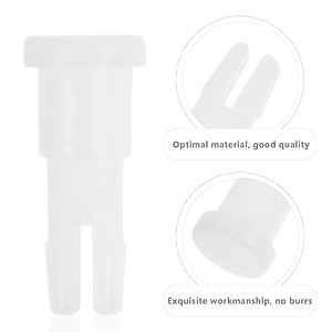 Ipetboom 3 Pairs Glasses Equipment Accessories, Optometry Supplies Optical Chin Rest Paper Pin Attachment Devices for Girls Fix Pin Plastic Paper Fixing Tool Fix Pin Equipment Supplies, White