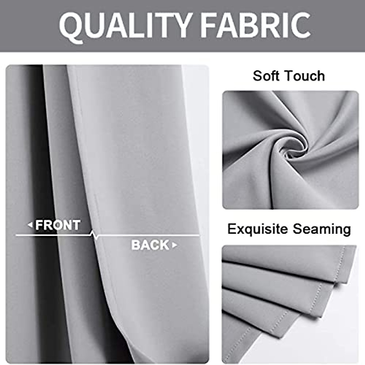 Clothing Store Fitting Room, Changing Room used in Mall and Office, U-Dressing Room for Privacy Protection and Room Divider, Including Shading Curtain, Hanging Rod and Hook Up (38x38x79IN, Light grey)