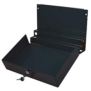 Sunex 8011BK Large Locking Screwdriver and Pry Bar Holder for Service Cart- Black