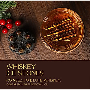 Fathers Day Dad Gifts - Gifts for Dad, Fathers Day Unique Gift Ideas, Best DAD Ever Gifts, Whiskey Stones Gold, Fathers Day Birthday Gifts from Daughter, Son, Fathers Day Presents