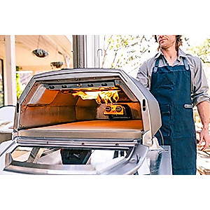 Ooni Karu 16 Multi-Fuel Outdoor Pizza Oven + Ooni 14" Pizza Peel + Ooni Karu 16 Cover + Propane Gas Burner Bundle - Ideal for Any Outdoor Kitchen
