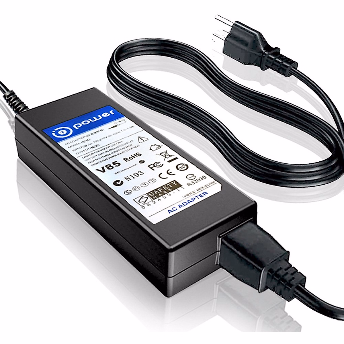 T POWER 12V Charger for AOC LED LCD 16" 20" 22" 23" 24" 27" Monitor e2043Fk E2043FK-DT E2243FWK E2343FK E2243FW I2353PH E2351F LM720 LM729 LM800 LM914 Ac Dc Adapter Power Supply Cord