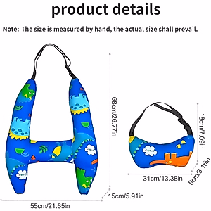 Swiftcare Travel Pillow, Swiftcare™ Car Pillow - Cute Kid and Adult Car Sleeping Neck Head Support H-Shape Travel Pillow Cushion Car Seat Safety, Swift Care Travel Pillow (B)