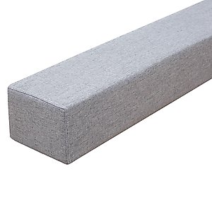 BFYYML Custom Bed Gap Filler, Mattress Gap Filler Wall Side, Thick Wedge Headboard Space Filler, High-Density 45D Sponge Removable Cover, Mattress Extender for King Queen Full Bed