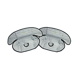 Piddle Pad Car Seat Protector - Stroller Potty Pad, Waterproof Liners for Potty Training, Baby Car Seat Cover (Gray 2pcs)