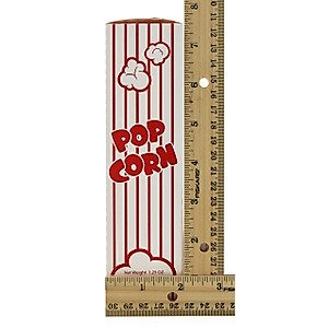 Snappy 3J Red and White Close Top Popcorn Boxes, 1.25 Oz, 25 Count