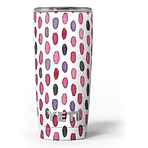 Design Skinz The Red and Purple Water Marks - Skin Decal Vinyl Wrap Kit Compatible with The Yeti Rambler Cooler Tumbler Cups