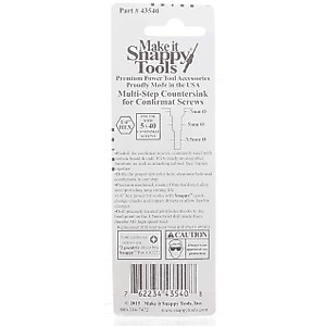 Snappy Tools 5 x 40 Confirmat Countersink #43540