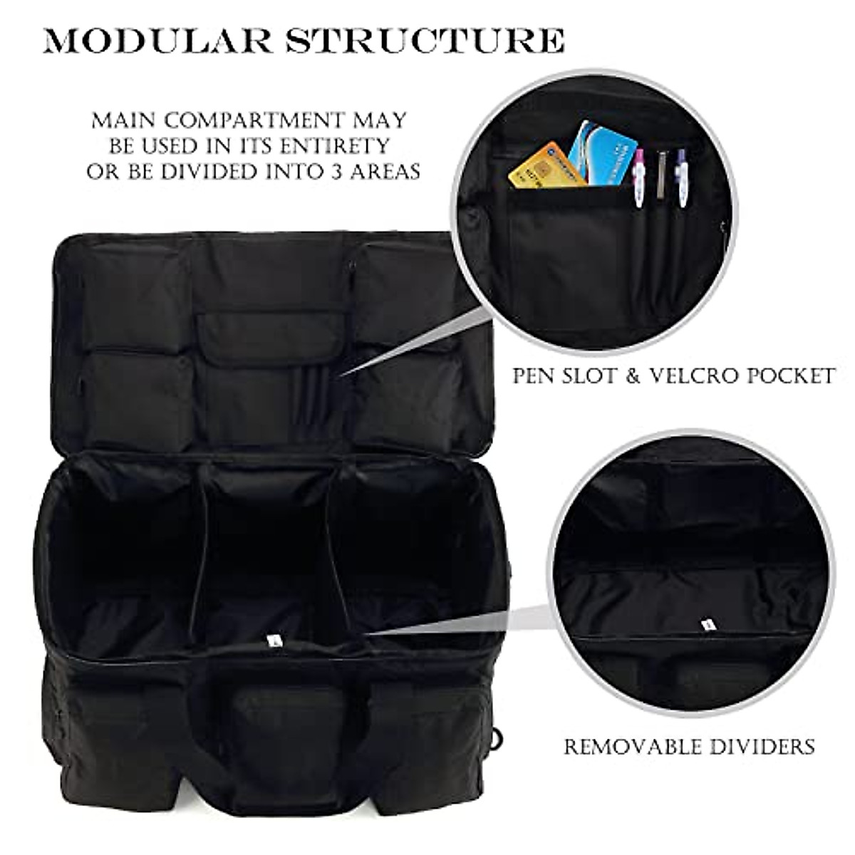 Sparklekle Military Duffel Bag 50L Gym Bag for Men Convertible Weekend Backpack for Sports Travel Camping (Black)