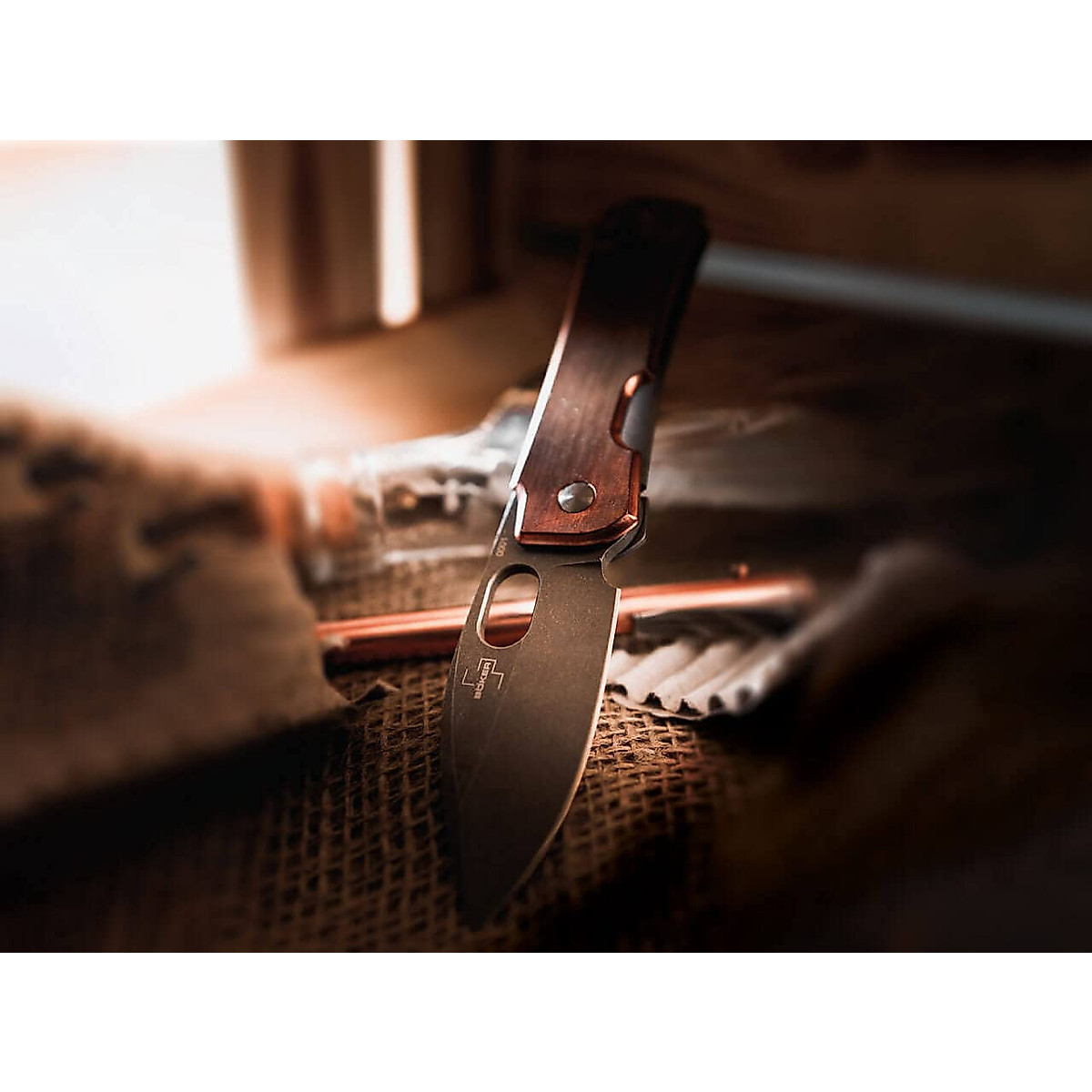 BÖKER PLUS Gust Copper Folding Knife, Designed by Serge Panchenko