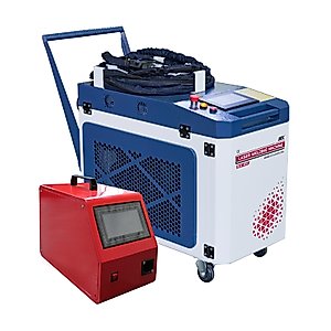2in1 Handheld Laser Welder Machine for Metal Fiber Laser Welding Machine 1000W with Auto Wire Feeder Fiber Cable 10m Stainless Steel Laser Welding Iron Aluminum Copper