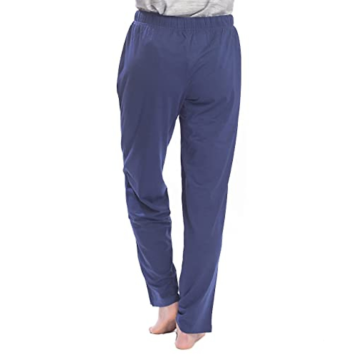 Hanes Women's 2-Pack Solid and Pattern Sleep Pajama Pant Set, Navy and Floral, Large